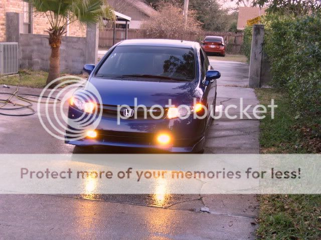 silver(FA5) lowered, wheels, yellow fogs. | 8th Generation Honda Civic ...