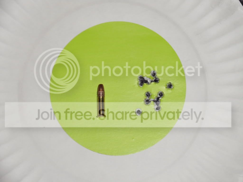 pleased with first group > Rimfire and Pistol Calibers > AR15.COM